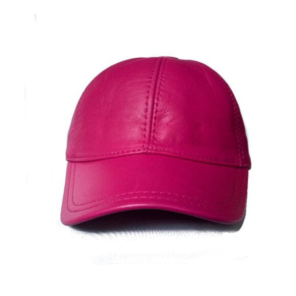 Lukkizara | Accessories | Leather Hat Real Lambskin Leather Baseball ...